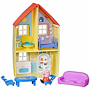 Peppa Pig Peppa’s Adventures Family House Playset, Includes Figure and 6 Fun Accessories, Preschool Toy for Ages 3 Up