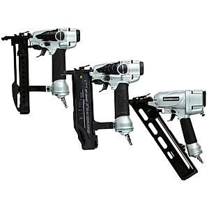Metabo HPT KITNT506538M 18 - 15 Gauge Pneumatic 3-Tool Finish/Trim Nailers Combo Kit