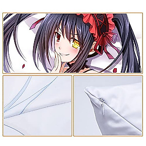 TANGYAN Fluttershy My Little Pony MLP Body Pillow Cover/Case with Zipper Closure Peach Skin 150 x 50cm(59in x 19.6in) Anime Fans Gift Home Room Decor