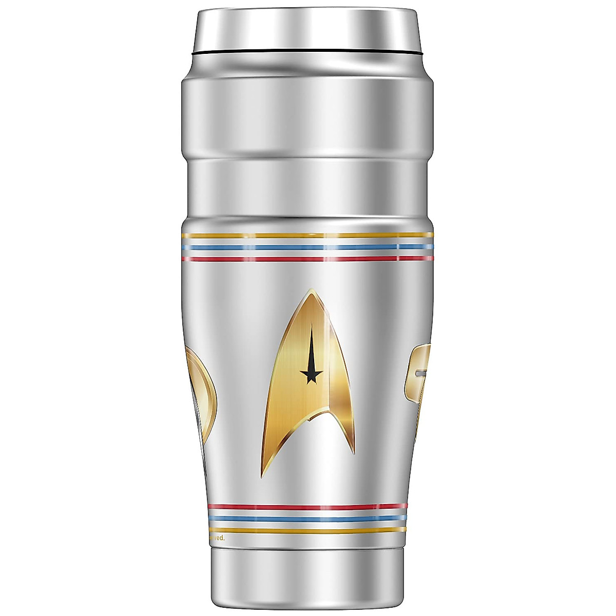 THERMOS Star Trek Delta Shields Through Time STAINLESS KING Stainless Steel Travel Tumbler, Vacuum insulated & Double Wall, 16oz