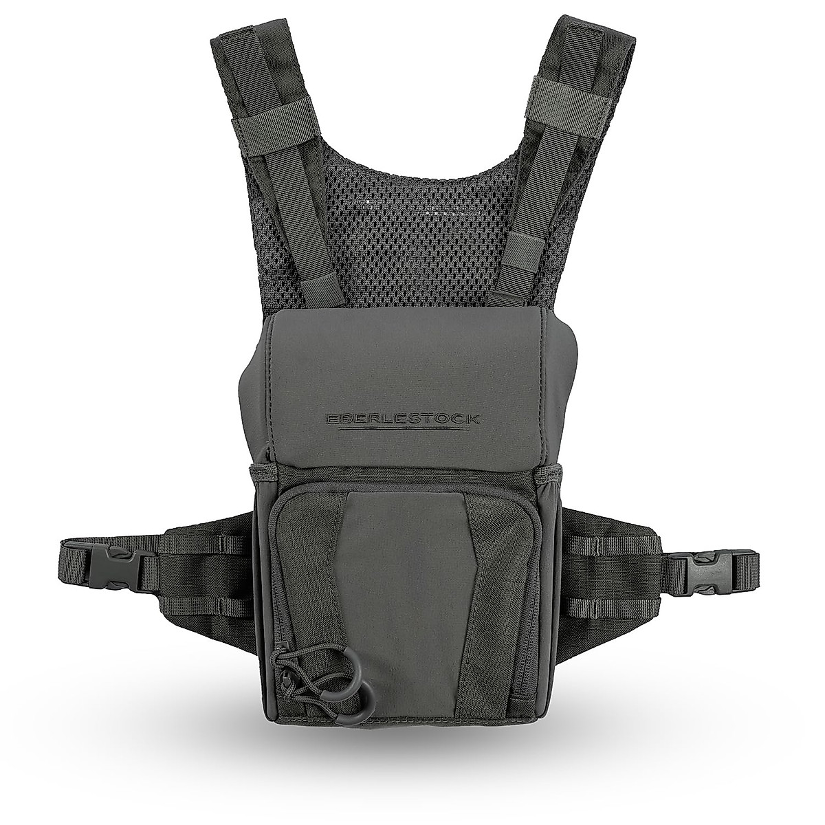 Eberlestock Recon Modular Bino Pack - Advanced Binocular Harness System with Customizable Attachments - Gray - Large