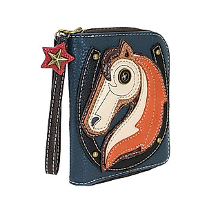 Chala Horse Zip-Around Wallet/Wristlet Horse Lover Western Rancher
