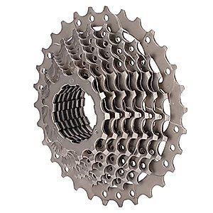 WESE 10 Speed Cassette, Anti Rust Steady Rotation 11‑30T Road Bike Cassette Lightweight for Folding