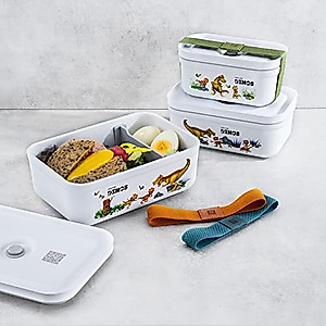ZWILLING Fresh & Save DINOS Plastic Lunch Box Medium, Airtight Food Storage Container, Meal Prep Container, BPA-Free