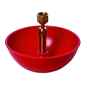 Little Giant® Automatic Poultry Fount | Game Bird Fount | Heavy Duty Plastic | Waterer Bowl with Hose Attachment | 2 Pints