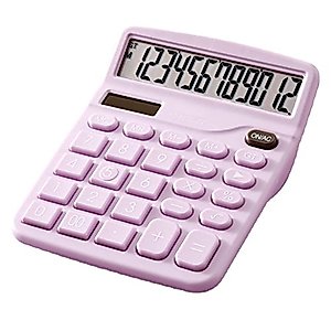 Phoenixb2c Student Calculator Calculation Sturdy Dual Power Handheld Calculator Purple