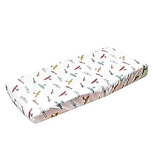Premium Knit Diaper Changing Pad Cover"Ace" by Copper Pearl