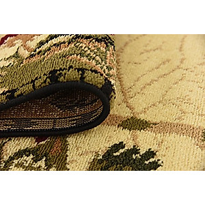 Unique Loom Barnyard Collection Area Rug - Farm (2' 7" x 10' Runner, Cream/ Black)