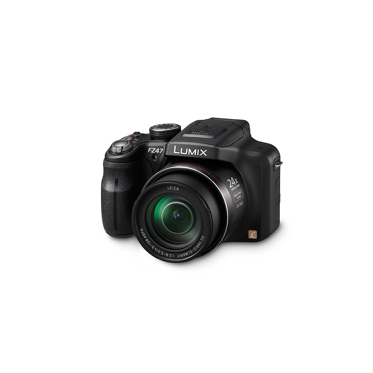 Panasonic Lumix DMC-FZ47K 12.1 MP Digital Camera with 24xOptical Zoom - Black (OLD MODEL)