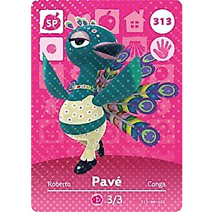 Pavé - Nintendo Animal Crossing Happy Home Designer Series 4 Amiibo Card - 313
