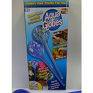 Aqua Globes AG011706 Glass Plant Watering Bulbs, 2-Pack