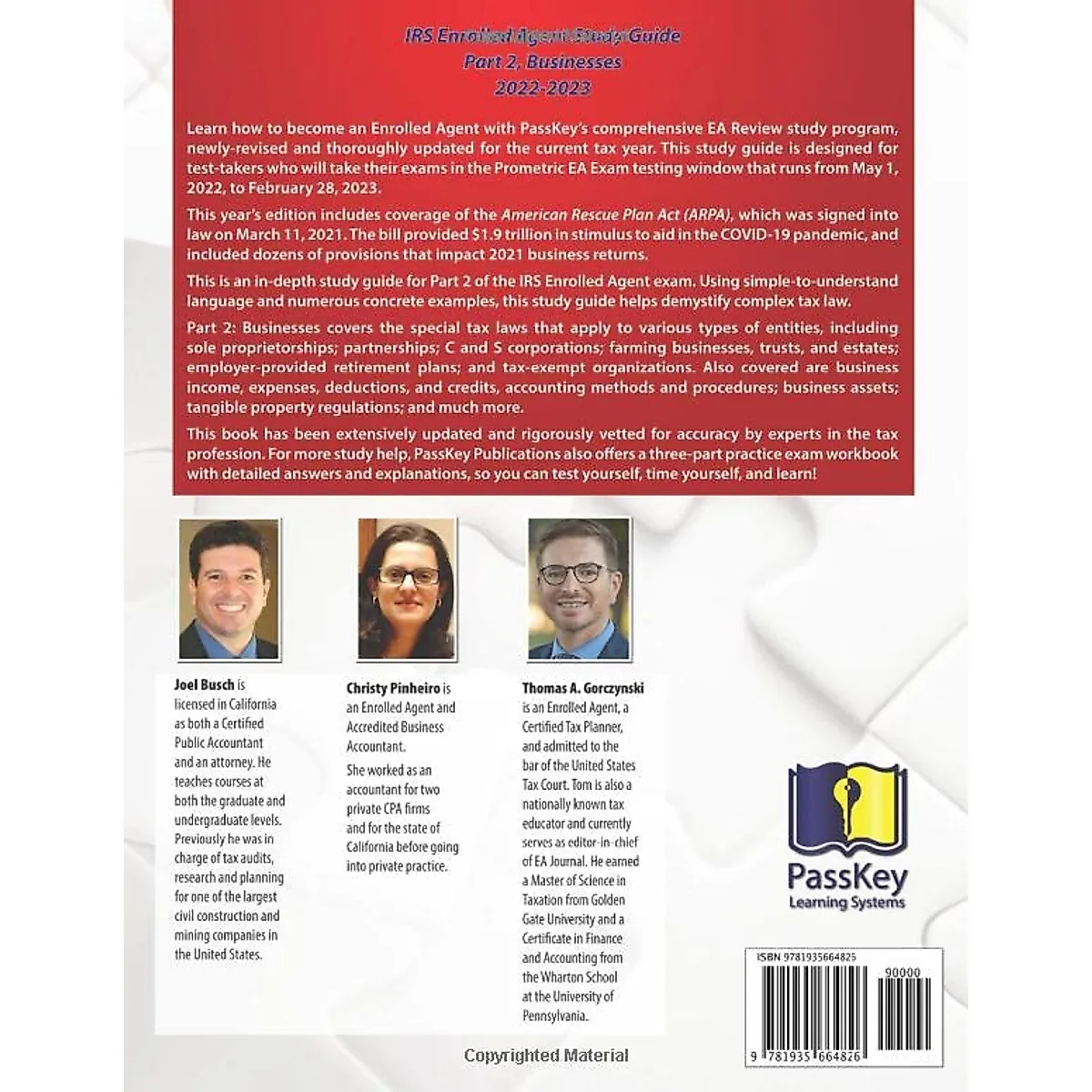 PassKey Learning Systems EA Review Part 2 Businesses Enrolled Agent Study Guide, May 1, 2022-February 28, 2023 Testing Cycle (PassKey EA Exam Review May 1, 2022-February 28, 2023 Testing Cycle)