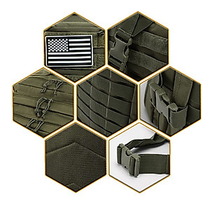 QT&QY 45L Military Tactical Backpacks For Men Camping Hiking Trekking Daypack Bug Out Bag Lage MOLLE 3 Day Assault Pack