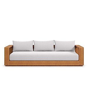 Modway Tahoe Sofas, Natural Light Gray