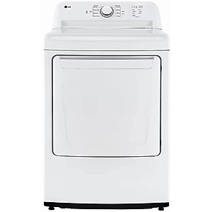 LG DLE6100W 7.3 Cu. Ft. White Front Load Smart Electric Dryer
