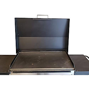 Backyard Life Gear Hinged Cover Lid for Camp Chef FTG600 Flat Top Griddle - Black