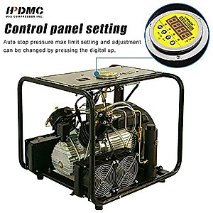 HPDMC High Pressure Air Compressor 110V - 2.2KW / 3HP - 2.1CFM @ 4500psi PCP Paintball Fill Station & Charging System, an Oil Water Separator for Free