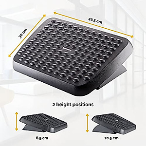 Fellowes 48121 Standard Foot Rest, Graphite
