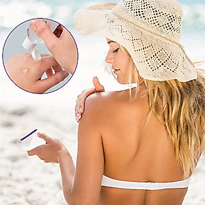 Travel Bottles with Keychain (20 Pcs), 1oz (30ml) Portable Plastic Leakproof Squeeze Bottles with Flip Cap - Empty Refillable Containers for Hand Sanitizer Shampoo Conditioner Body Wash Liquid