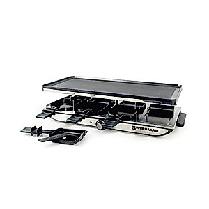 Swissmar Geneva 8-Person Stainless Steel Raclette