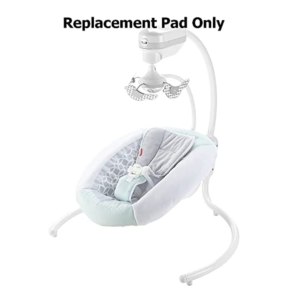 Ele Toys Replacement Part for Fisher-Price Revolve Swing - FBL70 ~ Replacement Pad, Gray, 10.0 ounces