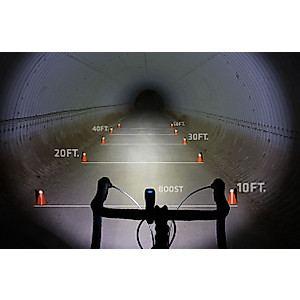 Lumina 900 Boost Front Bike Light Sabre 80 Rear Bike Light Combo Pack, Black, 900 Lumens Front / 80 Lumens Rear