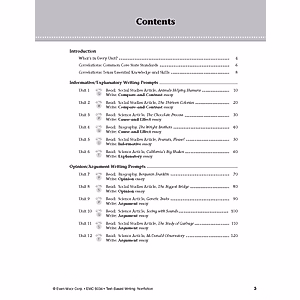 Evan-Moor Text-Based Writing: Common Core Mastery Book, Grade 4