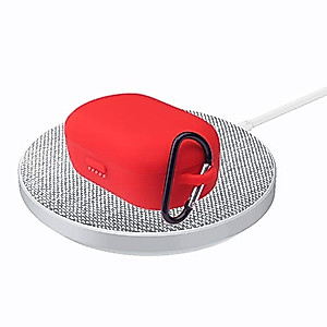 Silicone Case for Bose QuietComfort Earbuds Case (Not Fit for Bose Sport Earbuds) Bose QuietComfort Noise Cancelling Case Cover Anti-Fall Earphone Case with Carabiner (Lavender Gray)