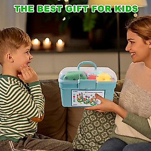 Birthday Toys Gifts for 2 3 4 5 6 Years Old Toddlers Girls Boys (156PCS), Flower Garden Building Stacking Puzzle Games & Activities, Educational Learning Toys for Preschool Kids Age 2+