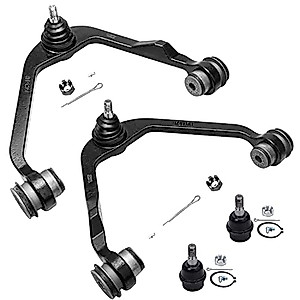 Detroit Axle - Front End 4pc Suspension Kit for 2WD Ford F-150 F-250 Expedition Lincoln Navigator Blackwood, 2 Upper Control Arms with Ball Joints 2 Lower Ball Joints Replacement