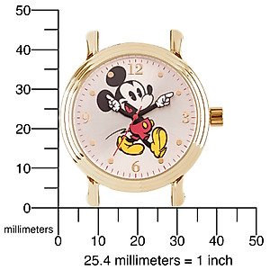 Disney Mickey Mouse Adult Vintage Articulating Hands Analog Quartz Watch