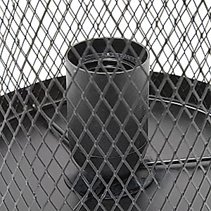 Simple Designs LT1075-BLK Cylindrical Steel Table Lamp, Black, 5.88 x 5.88 x 12.75