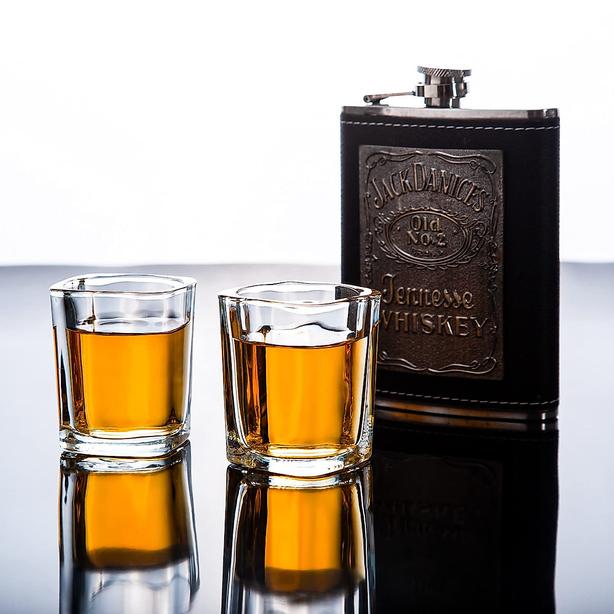 PARACITY 6-Pack Shot Glasses Set, Cool Shot Glasses 2 oz, Tequila Shot Glasses with Heavy Base, Gift for Men, Father's Day Gift