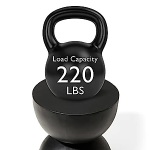 glitzhome Modern Decorative Garden Stool Heavy Duty Patio Sturdy Faux Terrazzo Garden Stool Side Table Plant Table for Indoor Covered Outdoor, 17.75”H, Black