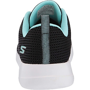 Skechers Women's Go Walk Joy Upturn Sneaker, Black/Aqua, 8