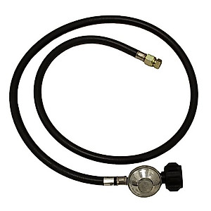 Hiland THP-GSL-REG 1/2 Fitting Gas Supply Line and Regulator for Tall Patio Heater, One Size, Grey