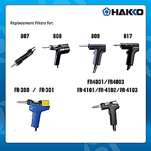 Hakko A5044 Ceramic Paper Filters L (Set of 10)