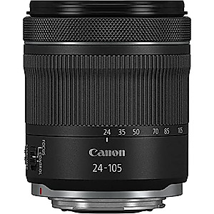 Camera Bundle for Canon EOS R5 Mirrorless Camera with RF 24-105mm f/4-7.1 is STM Lens, 3 Batteries, LED Light, 256Gb High Speed Memory Card + Accessories Kit