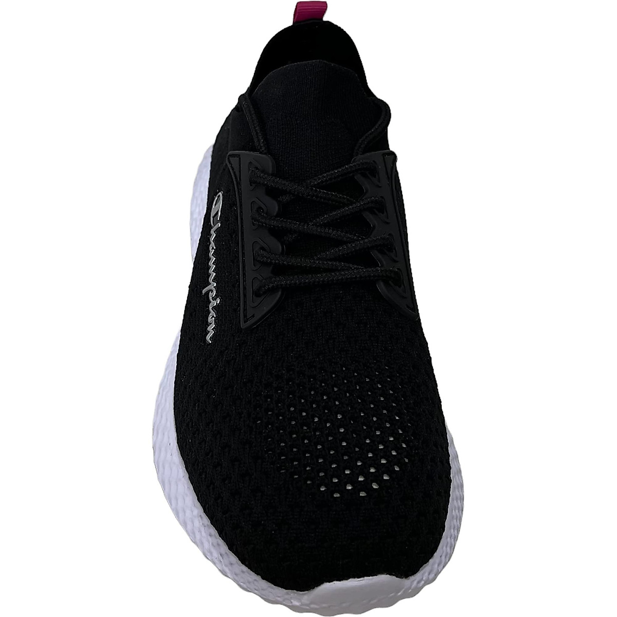 Champion Women's Low-Top Trainers Sneakers, Black Fuchsia Kk002, 9.5