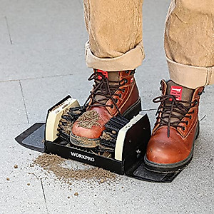 WORKPRO Boot Scrubber, Heavy Duty Boot Cleaning Scraper Brush- Wide, Shoe Mud Cleaner, for Indoor and Outdoor Use