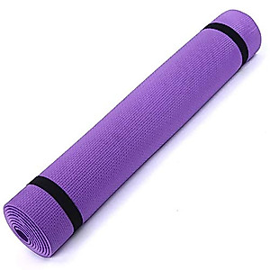 Yoga Mat Anti-skid Sports Fitness Mat 6MM Thick EVA Comfort Foam yoga matt for Exercise, Yoga, and Pilates Gymnastics mat (6mm-blue)