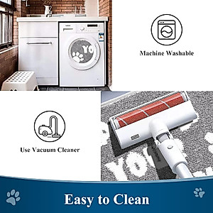 Vaukki Indoor Doormat Entryway Door Mat, Non Slip Absorbent Mud Trapper Mats, Low-Profile Inside Floor Mats, Soft Washable Small Mats Door Carpet for Entryway（Grey and White, 36''x59''）