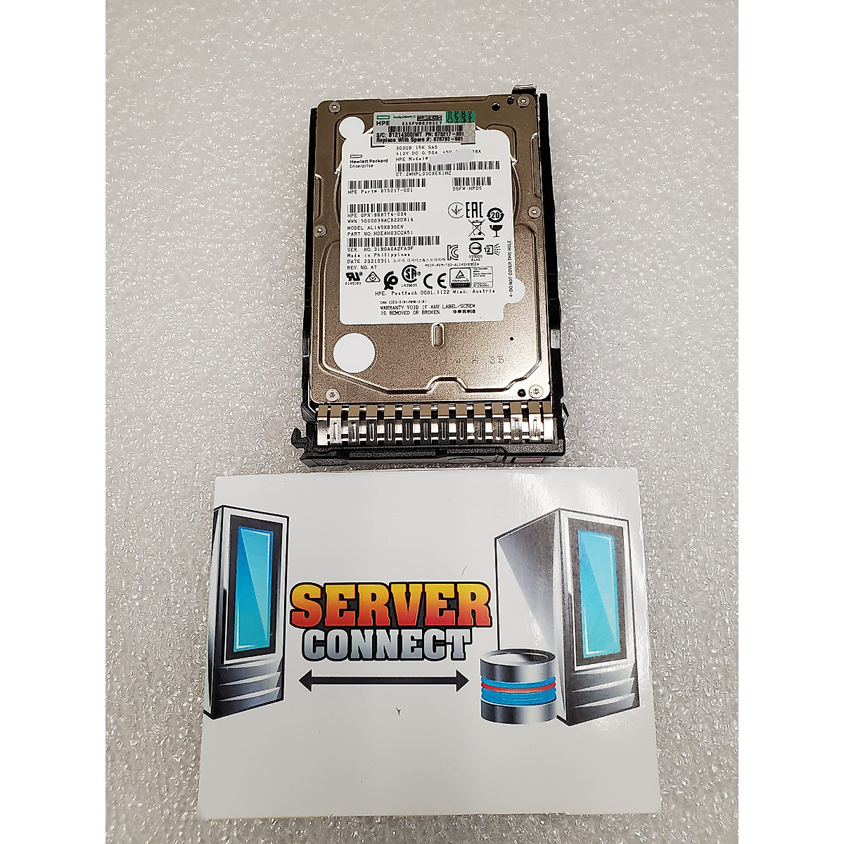 HEWLETT PACKARD 875217-001 HPE 300GB 15K 12G SFF SAS SC Hard Drive