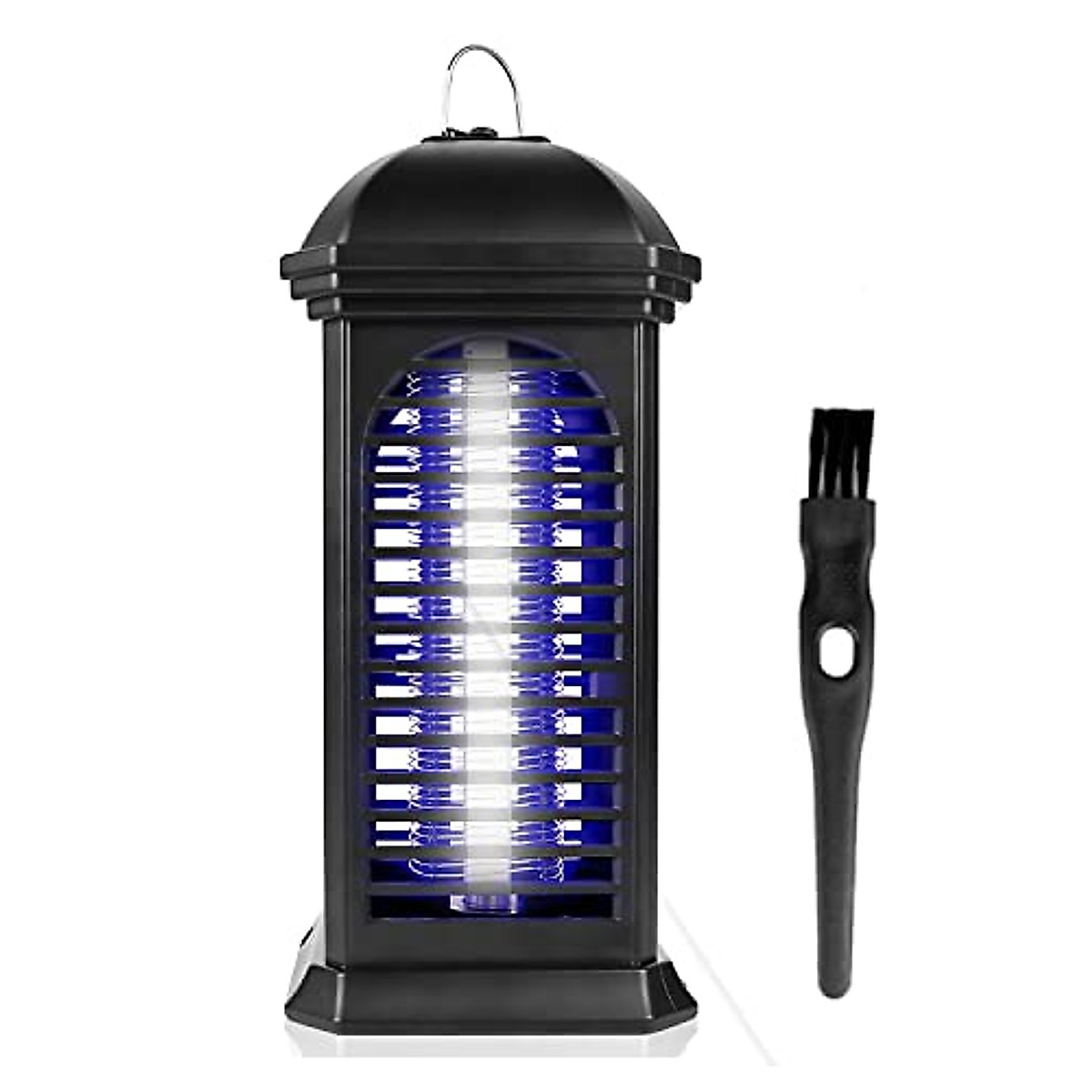 LIKYUU Bug Zapper for Indoor and Outdoor - Electric Mosquito Zapper Killer Waterproof, Insect Fly Trap with Cleaning Brush, Safe for Pets and Children （Black）