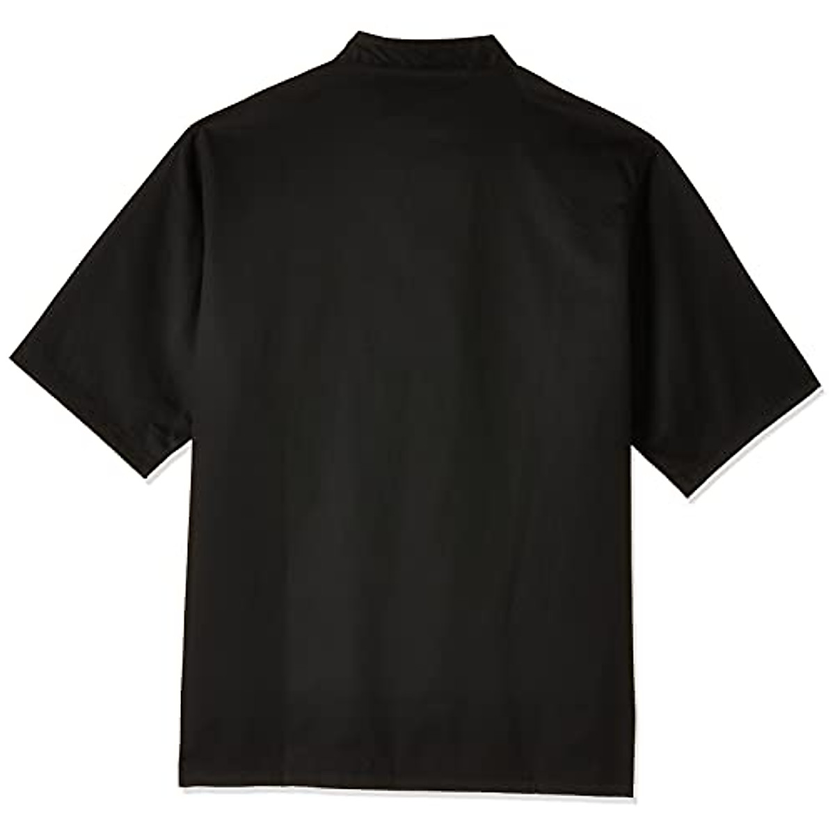 Chef Code Men's Short Sleeve Unisex Classic Chef Coat, Black, Medium