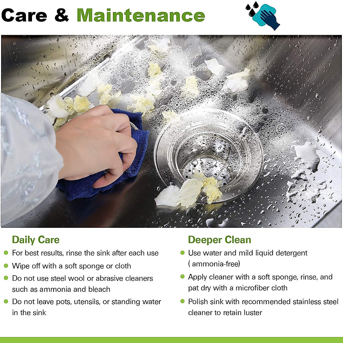 hykolity 33-inch Undermount 50/50 Double Bowl 16 Gauge Stainless Steel Kitchen Sink