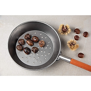 Excelsa Caldarroste Frying Pan Skip Chestnuts, Alloy Steel