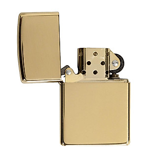Zippo 254B High Polish Brass Pocket Lighter
