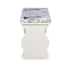 Linon Lucy Coffee Nook - White 66.25 x 34.5 x 50.25