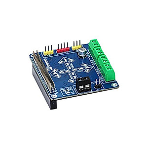 SB New Motorshield for Raspberry Pi 3,2,1 and Zero This Expansion Board can Control up to 4 Motors or 2 Stepper Motor, 2 IR sensors and a Single ultrasonic Sensor.